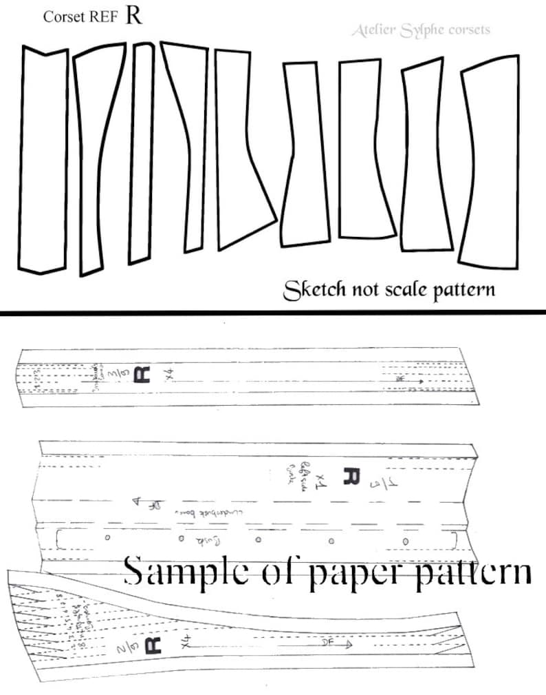 REF R PDF Digital File Pattern for an Antique Fully Boned - Etsy