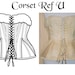 REF U PDF Digital Antique Edwardian Corset Pattern 27.50 Inches Waist ...
