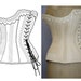 Ref C PDF Digital File Pattern Hand Drafted From Antique Corded Corset ...