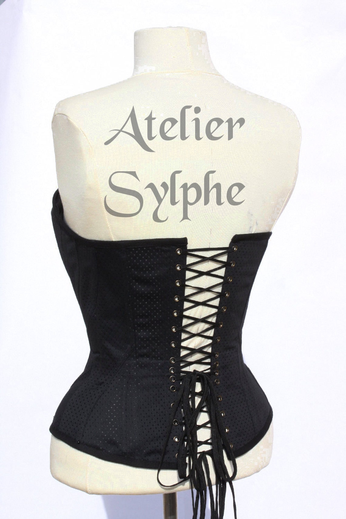 23 Inches Waist Size Edwardian Black Dots Cotton Coutil - Etsy