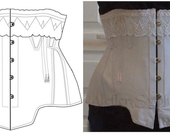 REF K PDF Digital File Pattern From Antique Edwardian Corset | Etsy