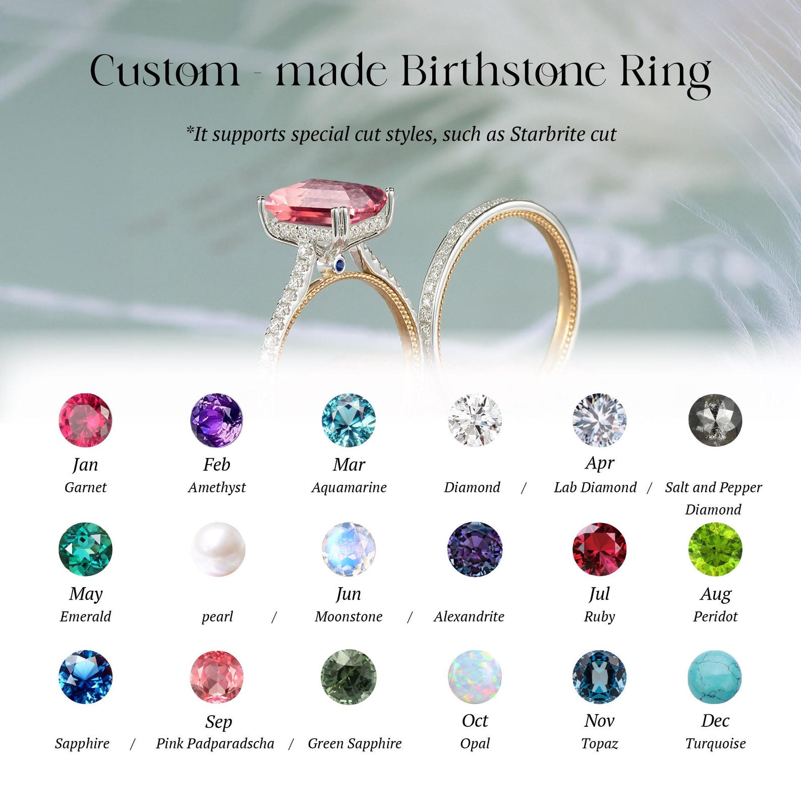 Vintage Filigree Leaf Vine Engraved Couple Ring Set Birthstone Diamond ...