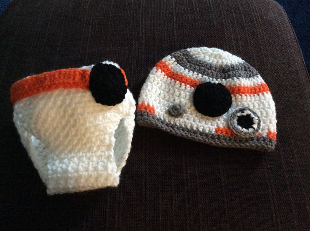 Star Wars Fans, BB8 Beanie and Diaper Cover Set - Etsy