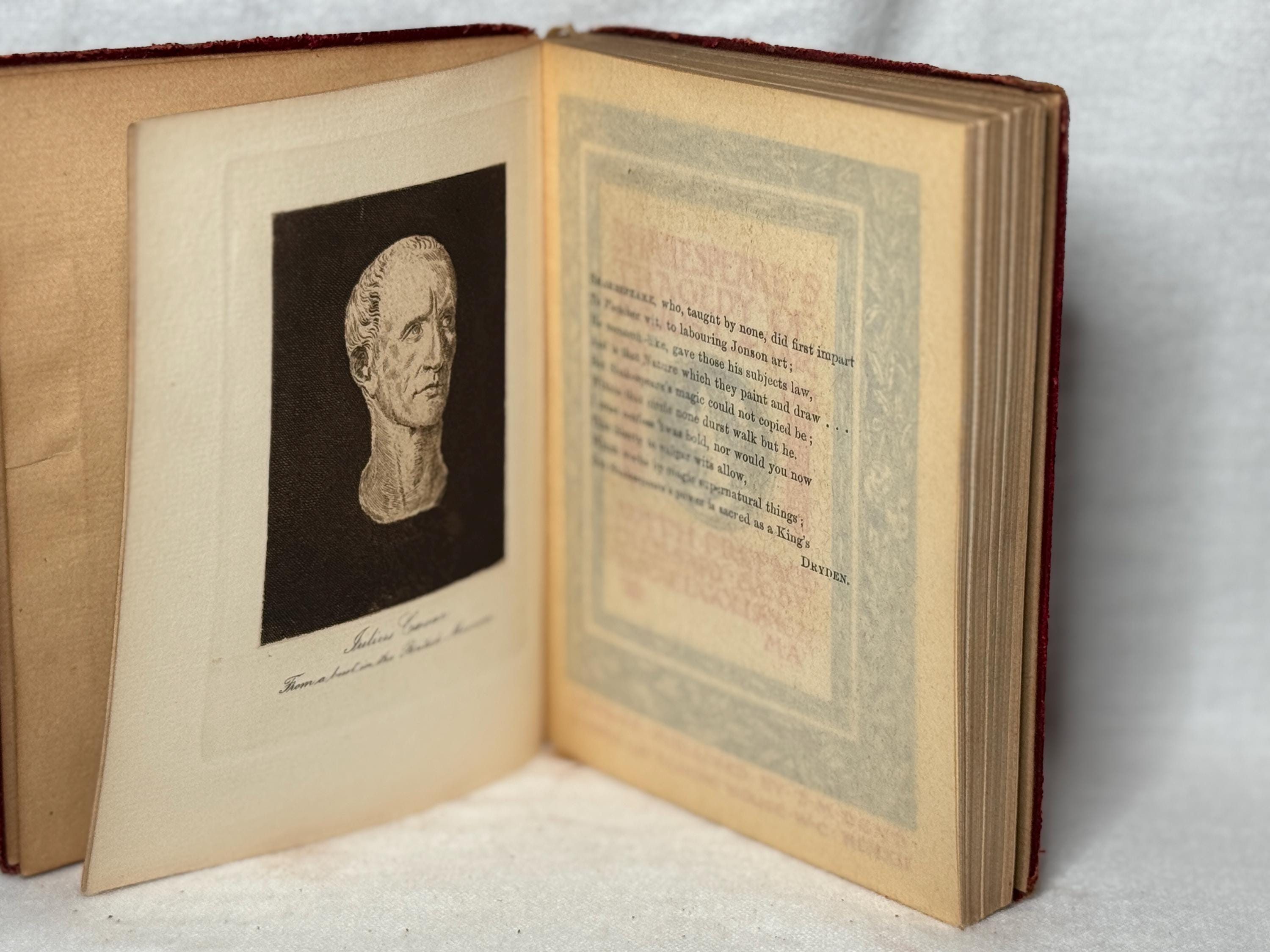 Antique Miniature Shakespeare Books 1912-1925 Cambridge Edition, Red ...