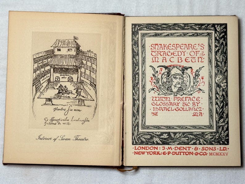 Antique Miniature Shakespeare Books 1912-1925 Cambridge Edition, Red ...