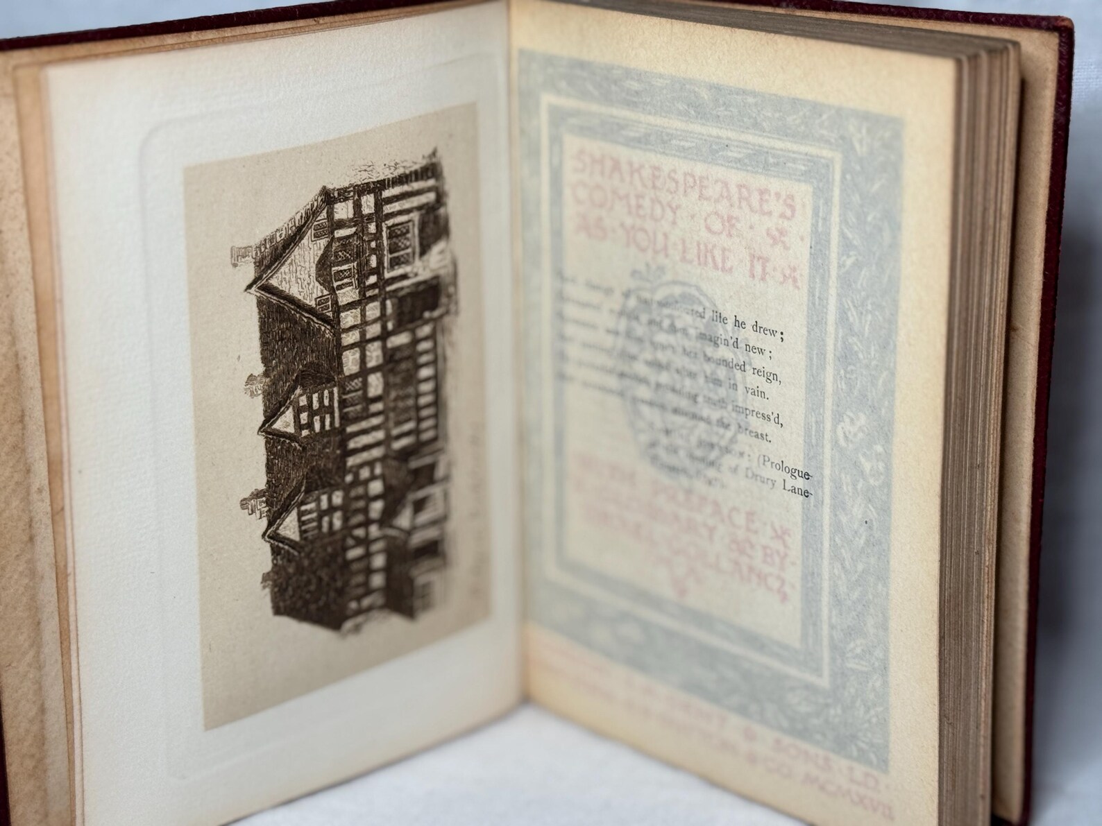 Antique Miniature Shakespeare Books 1912-1925 Cambridge Edition, Red ...
