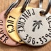 Palm Tree Pet ID Tag - Petite Cat or Dog Tag - 3/4" Pick Your Color Pet ...