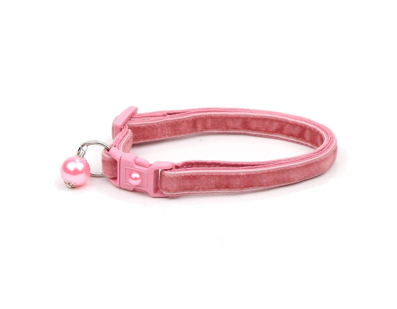 Soft Velvet Cat Collar Dusty Rose Pink Kitten or Large - Etsy