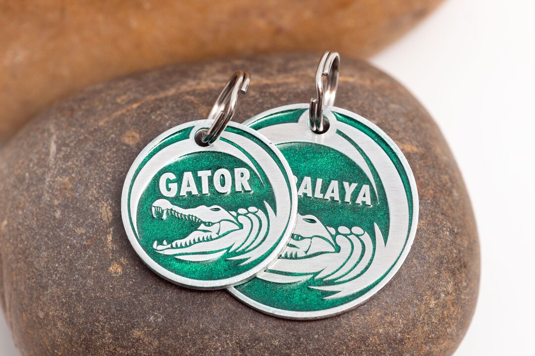 Engraved Gator Pet ID Tag - Cat or Dog Identification Tag - 1 ...