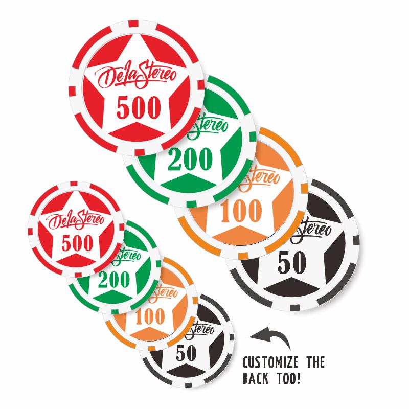 Custom Poker Chips Set: Clay Composite, Personalized Design, 100-piece ...