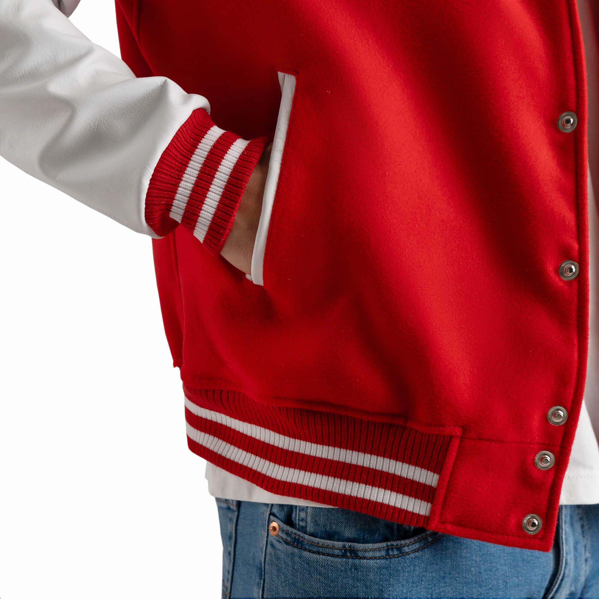 Custom Red and White Varsity Jacket: Design Your Own Letterman - Etsy