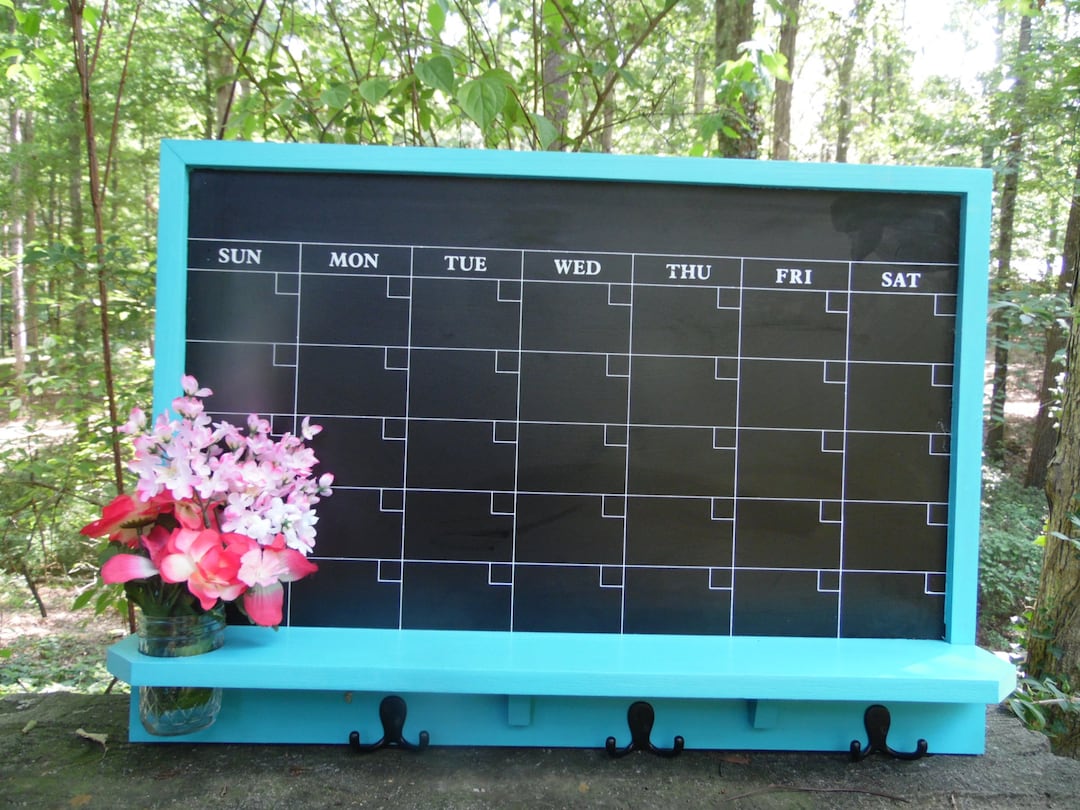 Large Chalkboard Calendar/ Message Board/office Decor/kitchen - Etsy