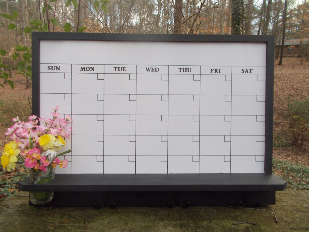 Large Dry Erase Calendar/ Message Board/office Decor/kitchen - Etsy