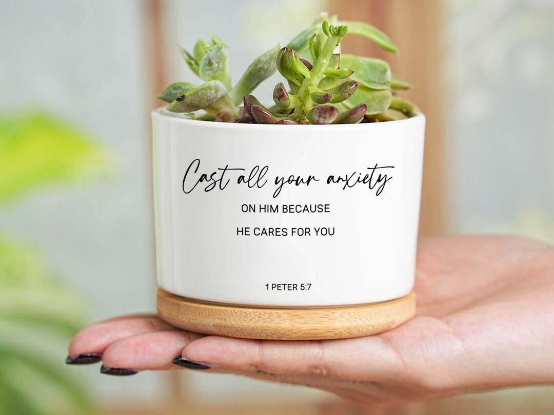 Christian Flower Pot,personalized Plant Pot With Bible Verses ...