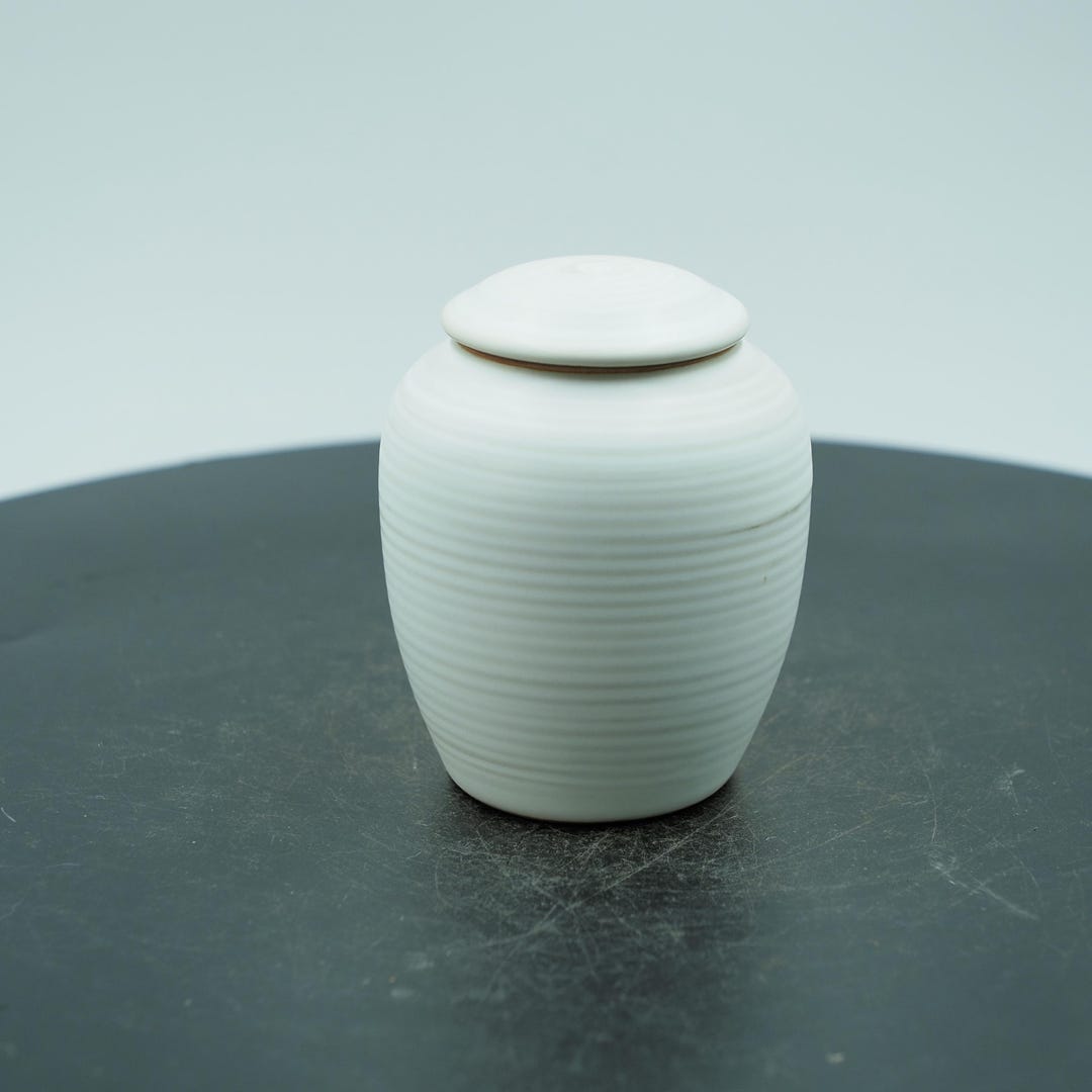 Handmade Ceramic Jar With Lid: Matte White Tea & Spice Storage - Etsy