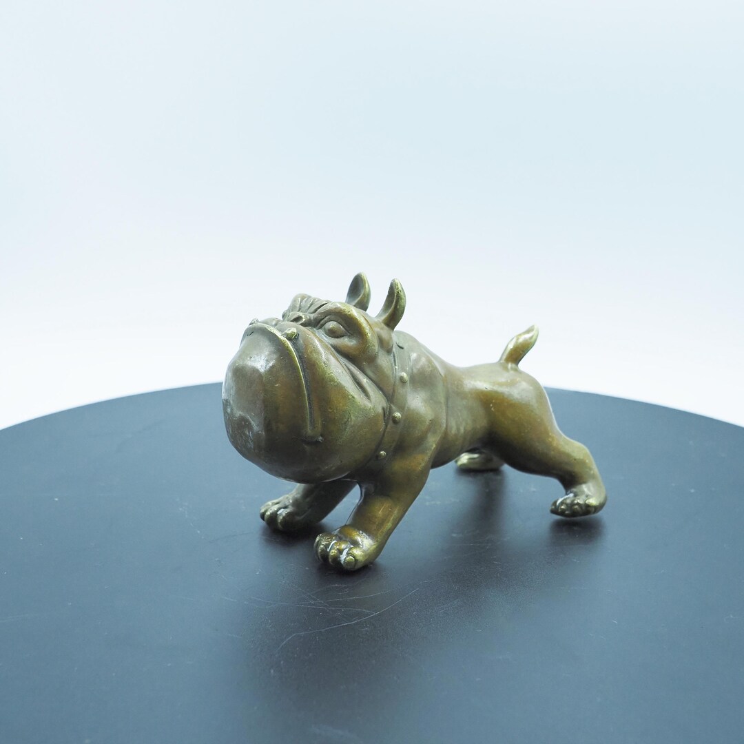 Pure Copper French Bulldog Statue, Handcrafted Decorative Art Piece - Etsy