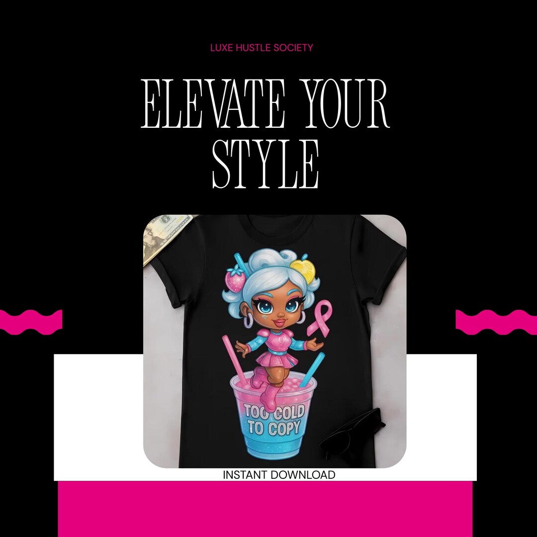 Bratz Style Baddie PNG: Black Girl Magic Clipart, Tumbler/t-shirt ...