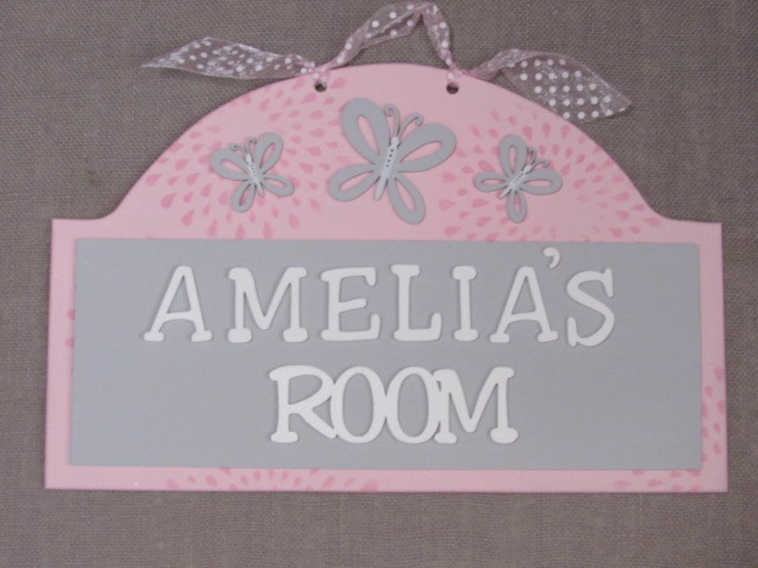 Personalized Room Sign for Girls. - Etsy