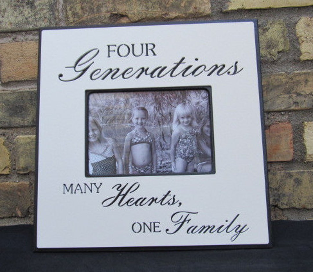 Frame With Qoute "four Generations, Many Hearts One Family." Frame ...