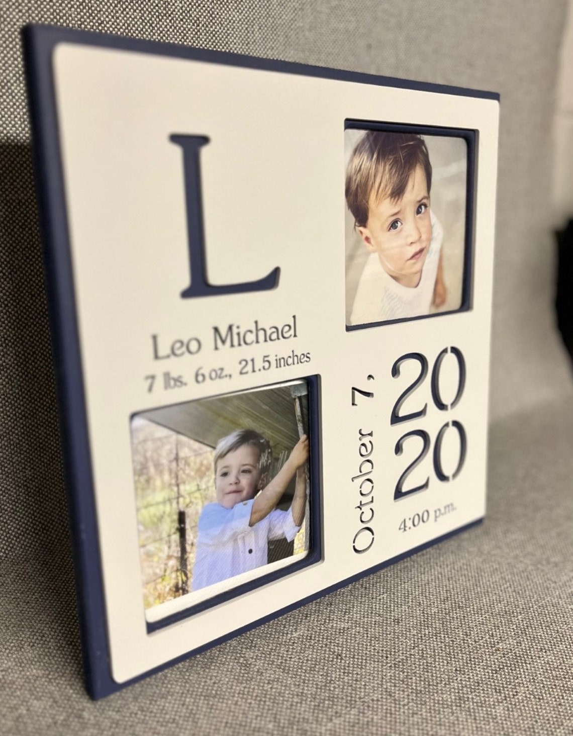 Personalized Block Style Birth Information Frame for Boys and Girls. - Etsy