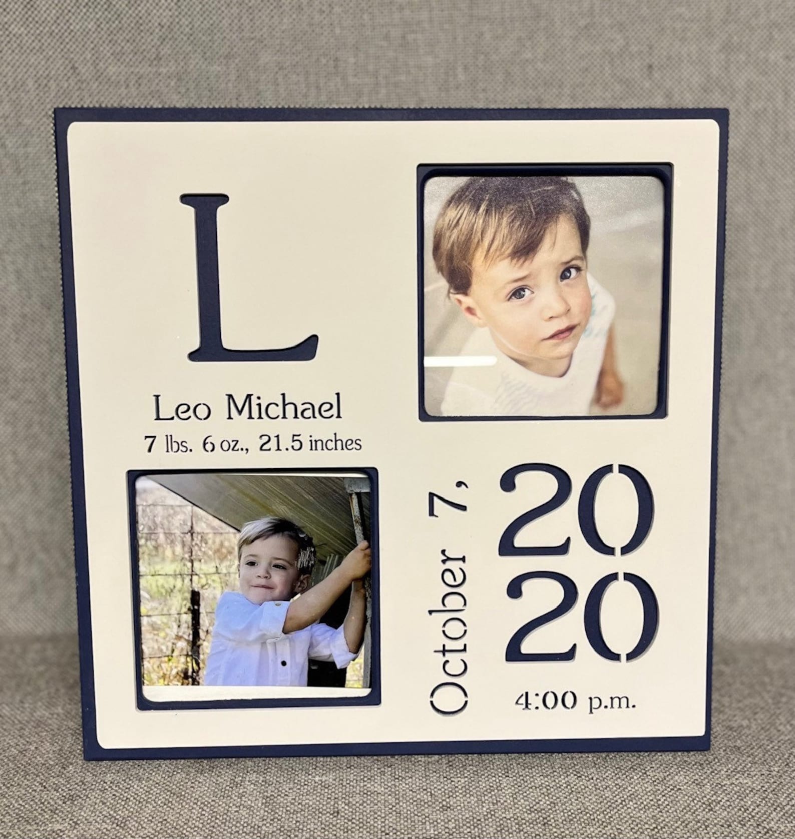 Personalized Block Style Birth Information Frame for Boys and Girls. - Etsy