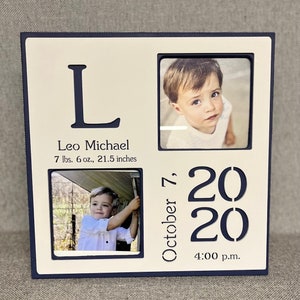 Personalized Block Style Birth Information Frame for Boys and Girls. - Etsy