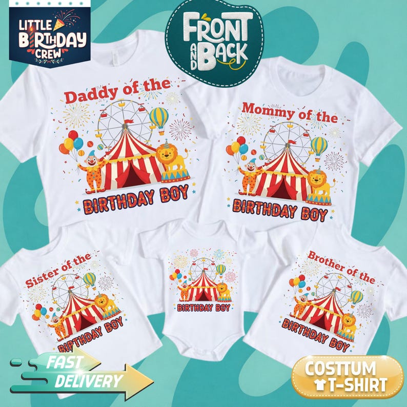Custom Amazing Digital Circus Birthday Boy/girl Shirt, Circus Theme ...