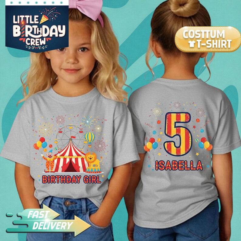 Custom Amazing Digital Circus Birthday Boy/girl Shirt, Circus Theme ...