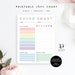 Printable Rainbow Chore Chart My Jobs Chart Daily Weekly - Etsy