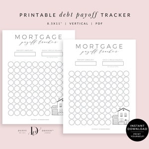 Mortgage Debt Tracker Printable, House Payoff Chart (PDF) - Etsy