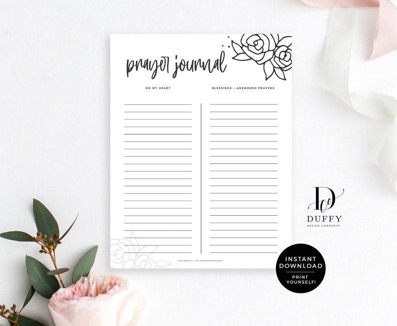 Printable Prayer Journal, Prayer List Printable, Bible Study Printables ...