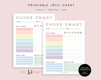 Rainbow Reward Chart - Etsy