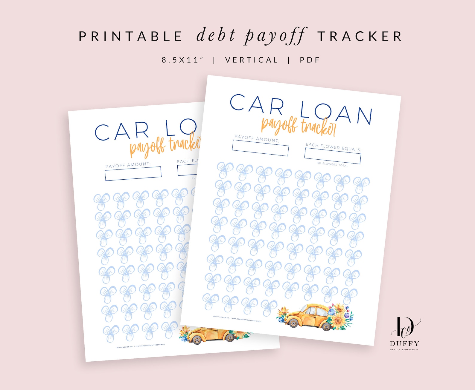 Car Loan Payoff Tracker Debt Payoff Calculator Budget - Etsy