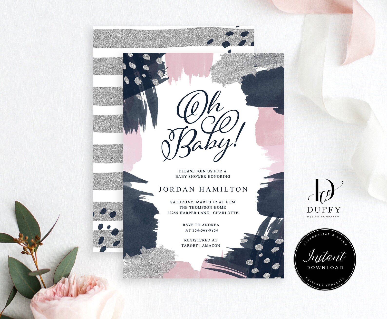 Gender Neutral Baby Shower Invitation EDITABLE INVITATION - Etsy