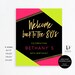 80s Party Printable Welcome Sign, Back to the 80s, Throwback Party, 80s ...