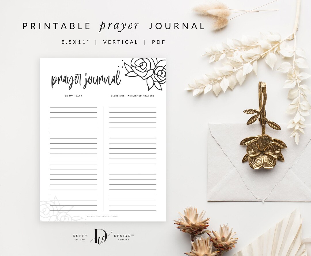 Printable Prayer Journal, Prayer List Printable, Bible Study Printables ...