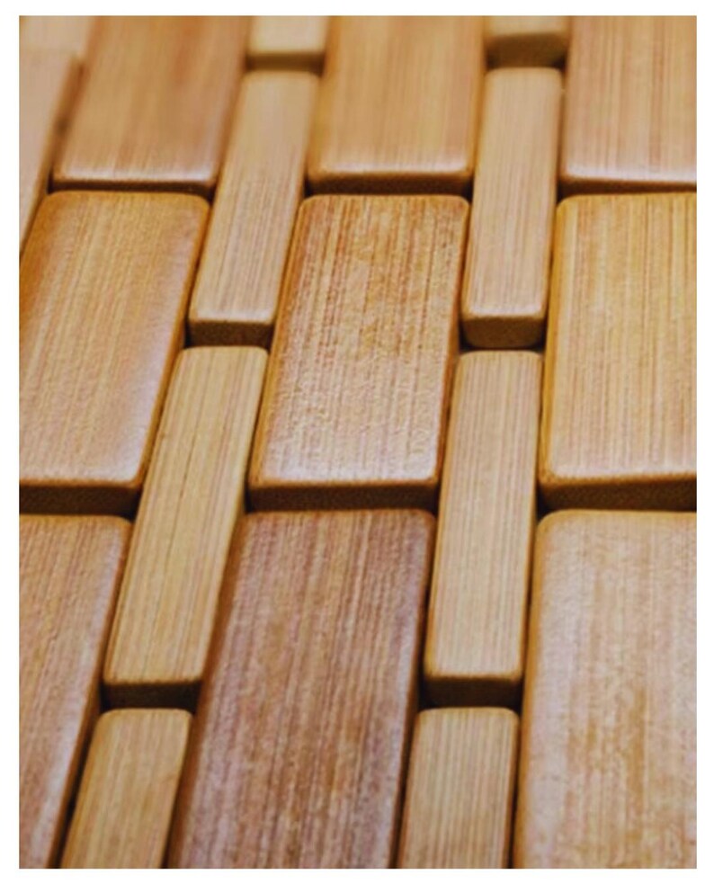Teak Wood Bath Mat - Etsy