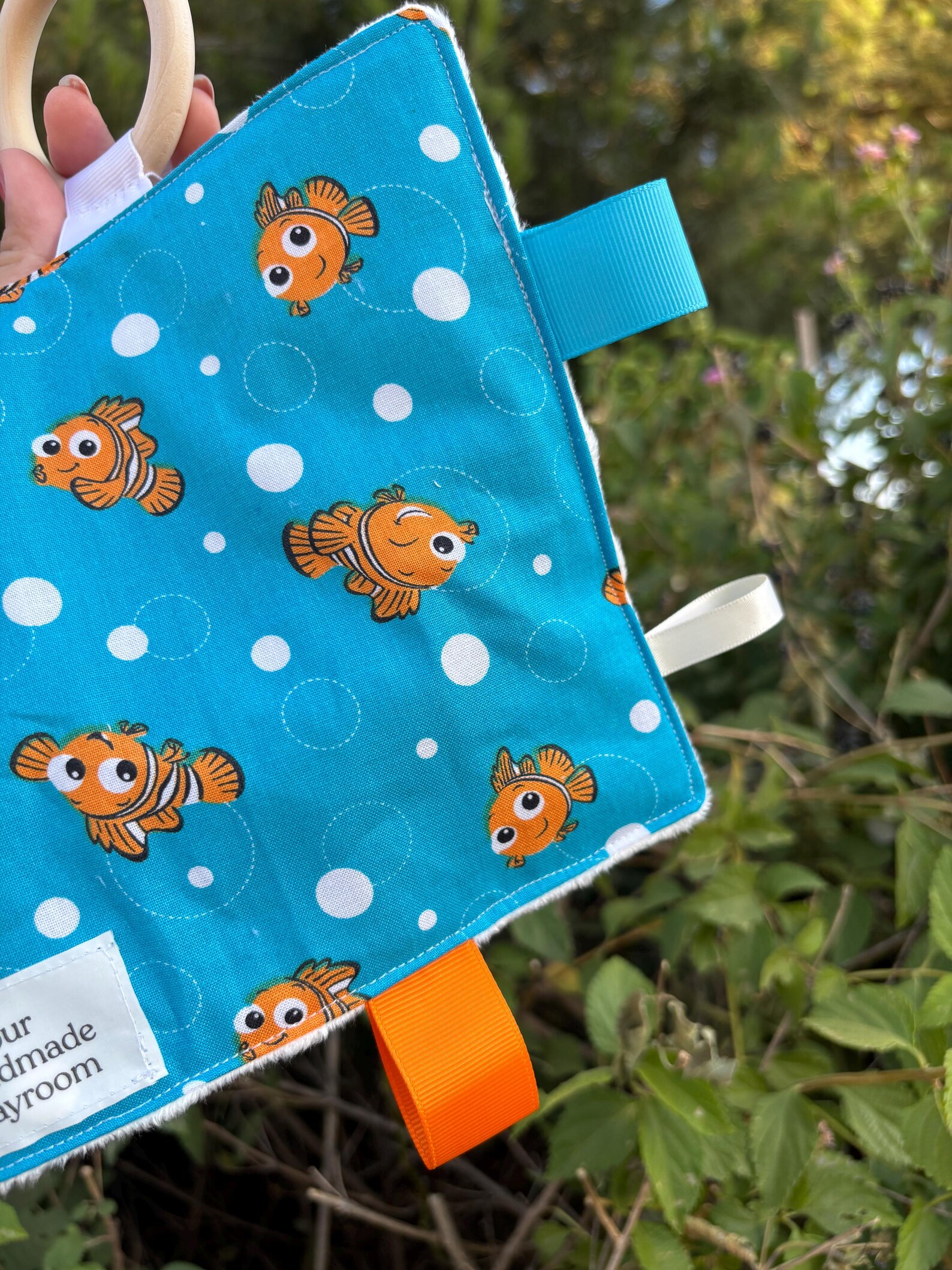 Clown Fish - Crinkle Lovey - Etsy
