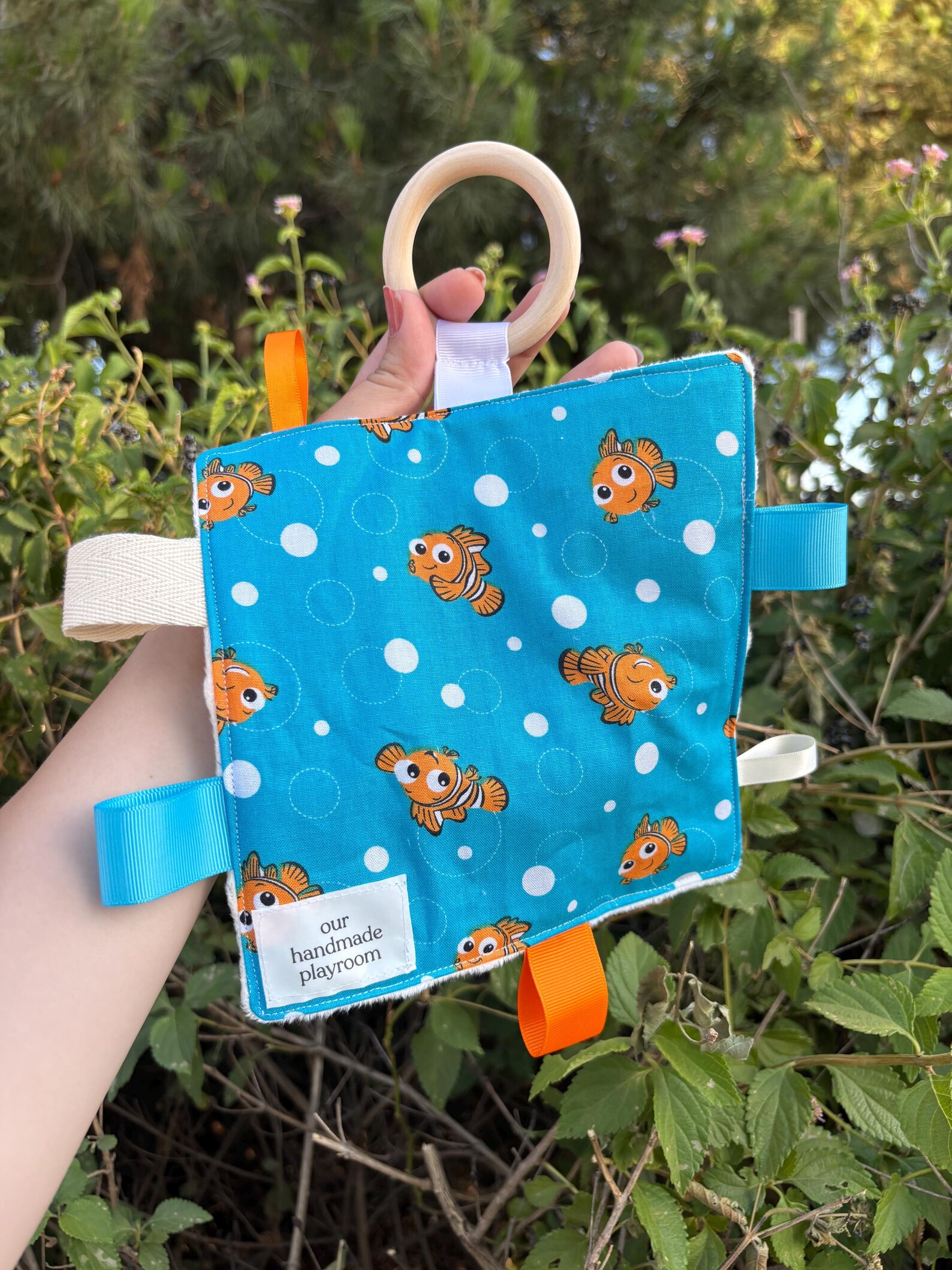 Clown Fish - Crinkle Lovey - Etsy