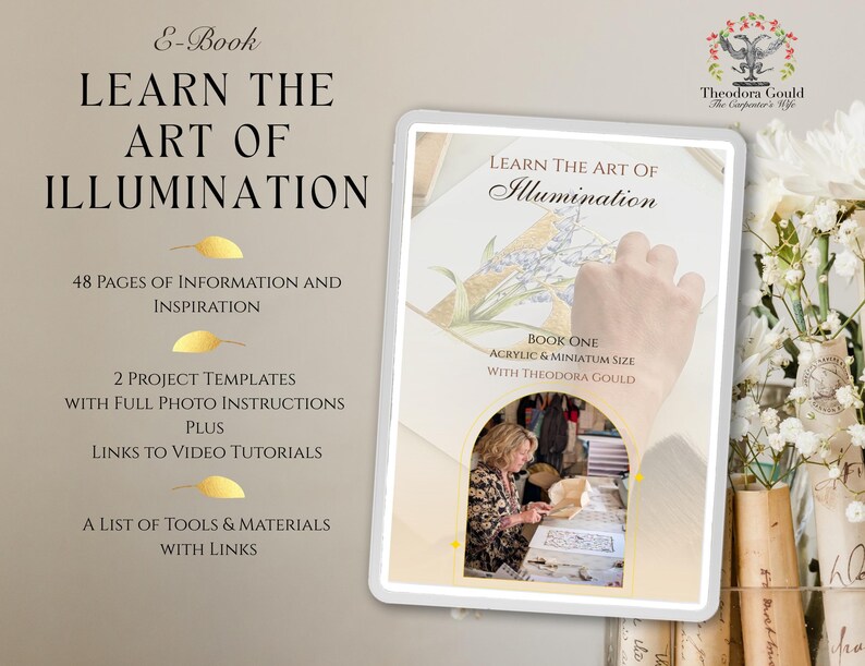 Gold Leaf Art for Beginners. Step-by-step E-book With Video Tutorials ...