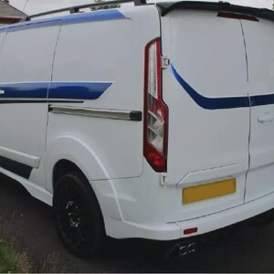 Ford Transit Custom M Sport Graphics Kit Any Logo 24hr Post Decals LWB ...