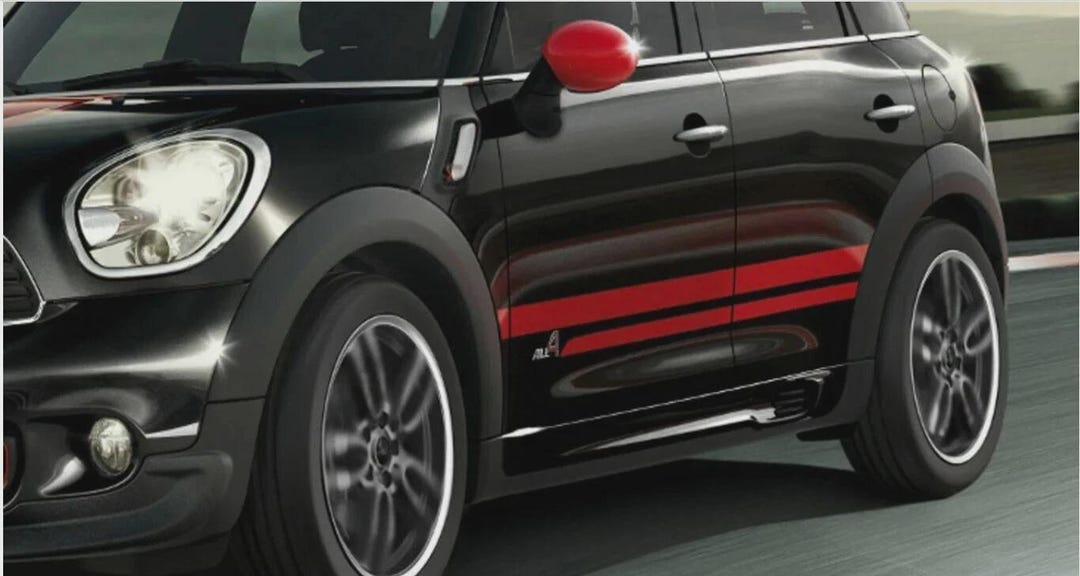Fits Mini Cooper Side Stripes Graphics Decals Any Colour All 4 - Etsy ...