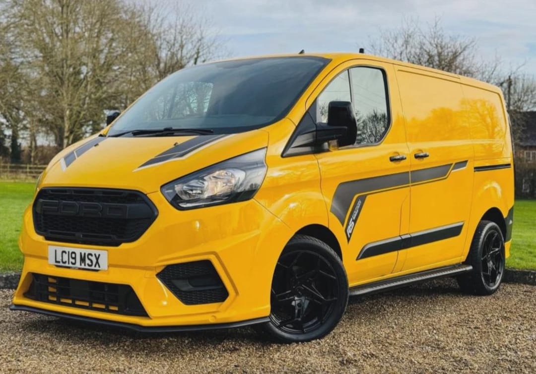 Fits Ford Transit Custom M Sport Body Stripe Graphics Decals Any Logo ...