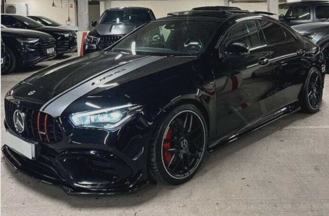 Fits Mercedes AMG Bonnet and Rear Stripes Graphics Bonnet Stripe Decal ...