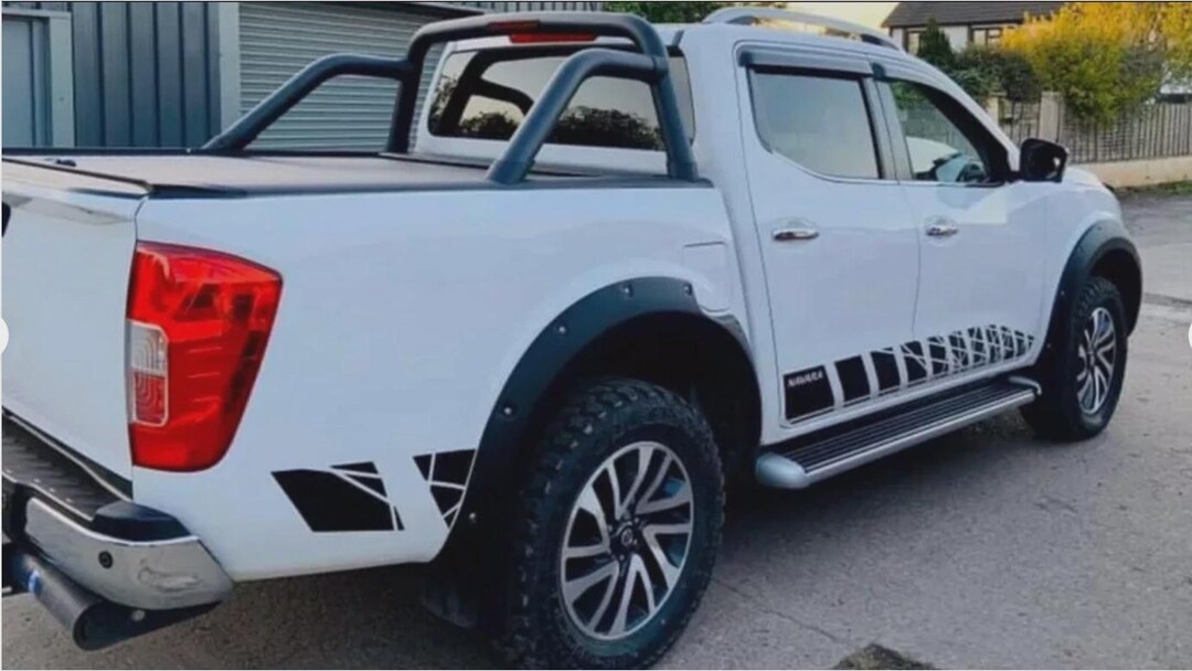 Fits Nissan Navara Side Stripes Graphics Both Sides Stickers Ute NP300 ...