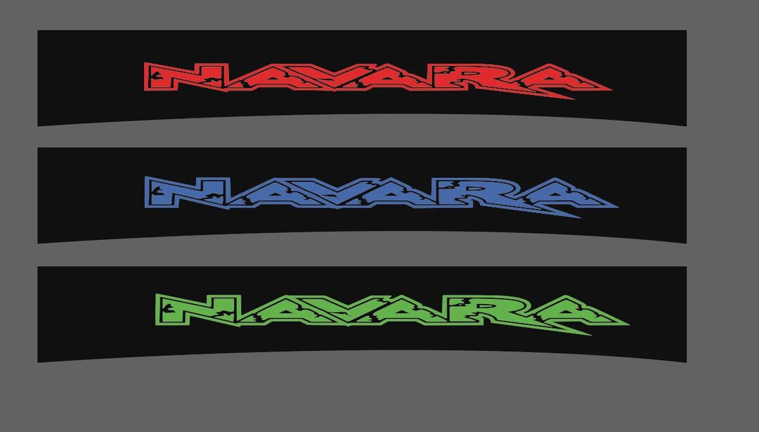 Fits Nissan Navara Sunstrip Graphics Sun Strip Decals Any Year Any ...