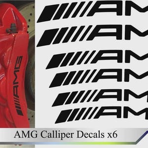 Fits Mercedes AMG Brake Caliper Decals High Temp Vinyl Premium Quality ...