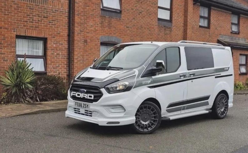 Ford Transit Custom M Sport Graphics Kit Any Logo 24hr Post Decals ...