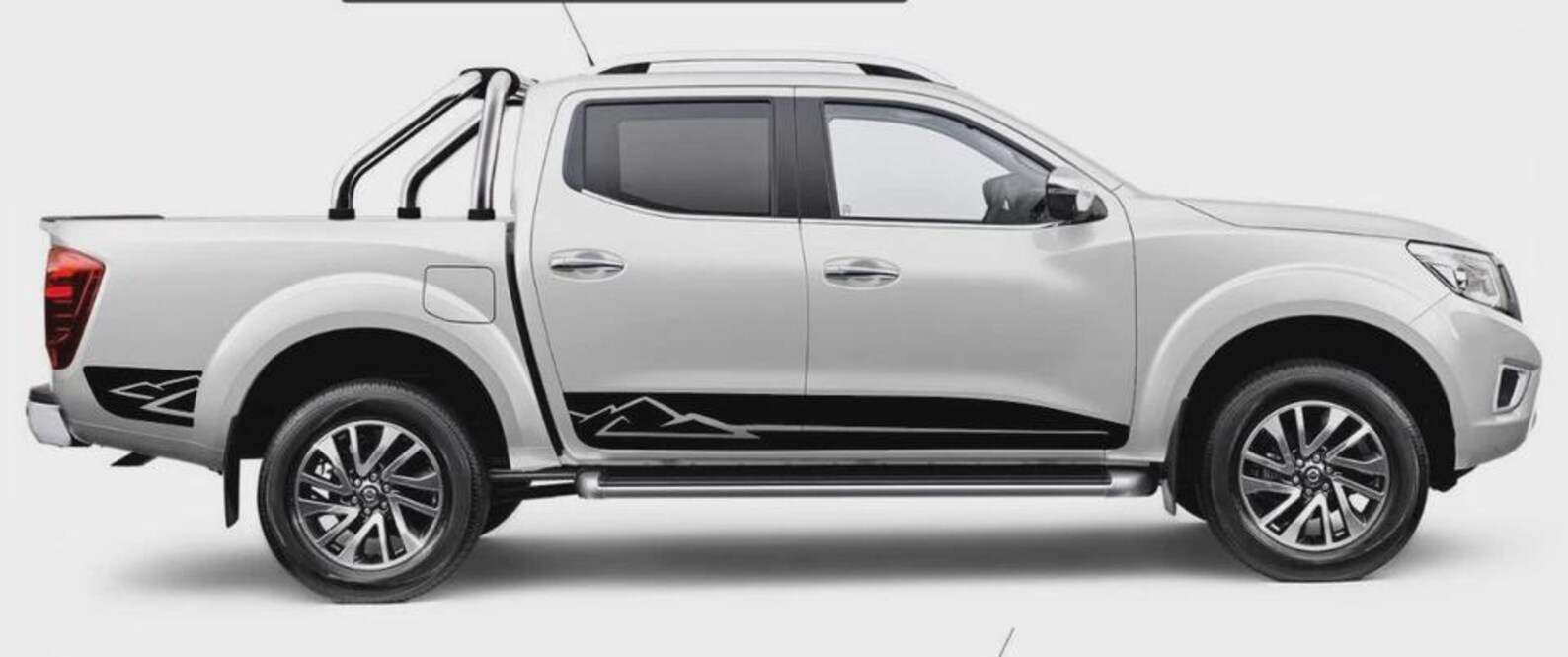 Fits N Trek Nissan Navara Rocker Side Stripe Graphics Both Sides Decals ...