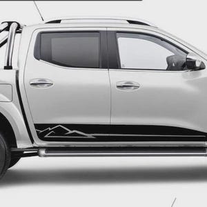 Fits N Trek Nissan Navara Rocker Side Stripe Graphics Both Sides Decals ...